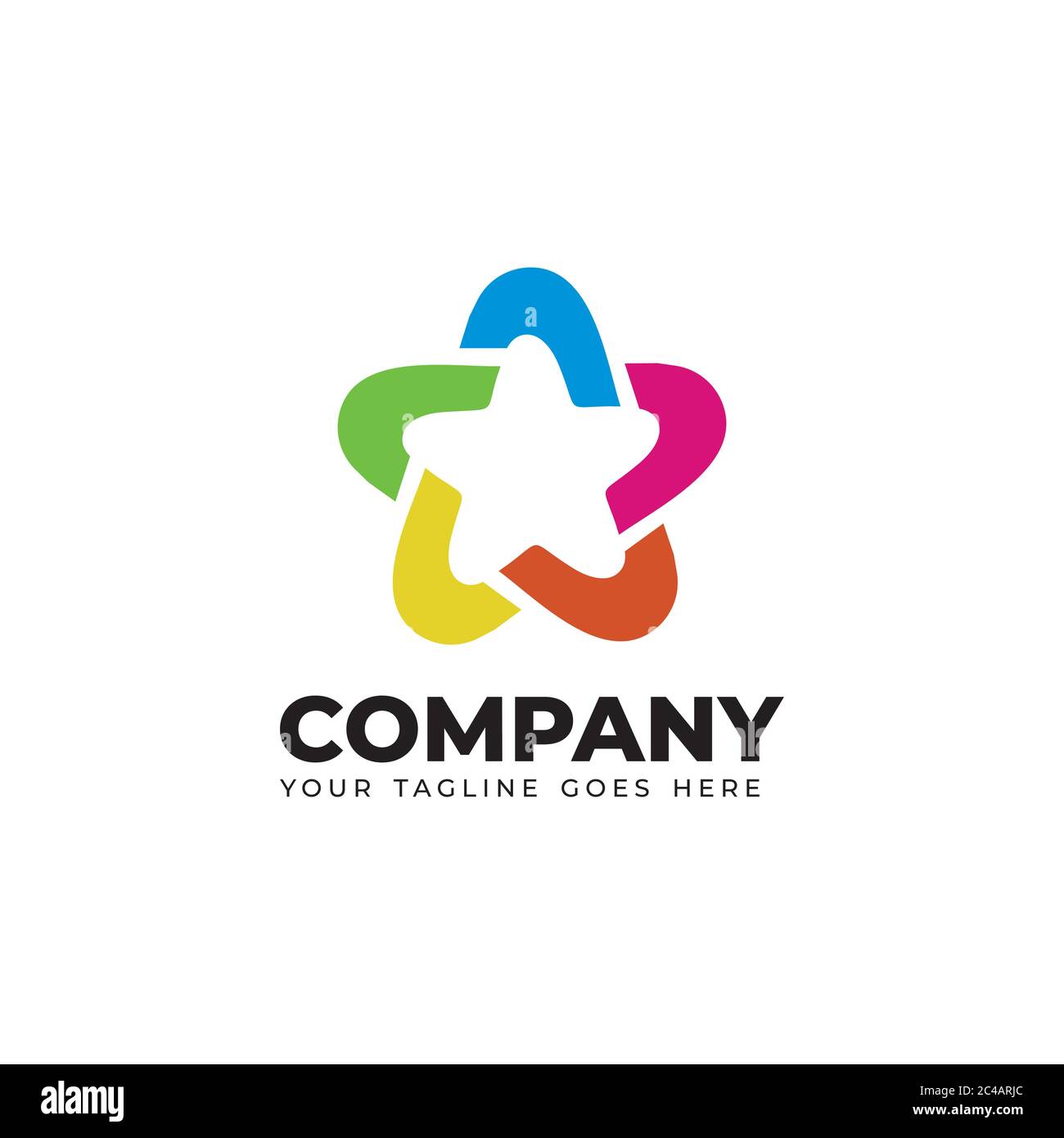 star logo colorful child vector eps Stock Vector Image & Art - Alamy