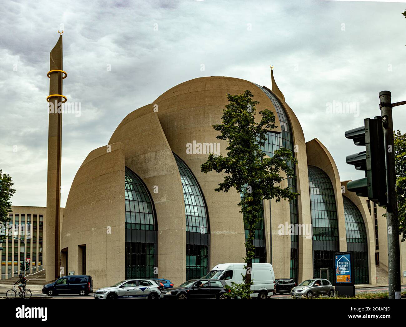 cologne, NRW, Germany, 06 15 2020, mosque in cologne ehrenfeld, cloudy ...