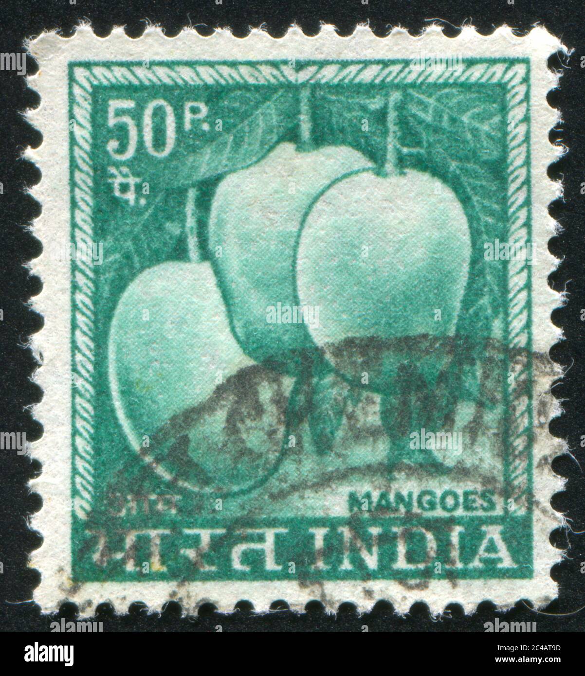 INDIA - CIRCA 1968: stamp printed by India, shows Mangoes, circa 1968 ...