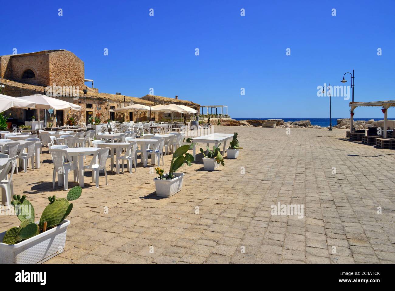 panoramic view of some corners of Marzamemi, Sicily Stock Photo - Alamy