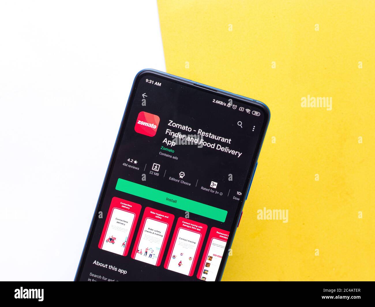Zomato food delivery hi-res stock photography and images - Alamy