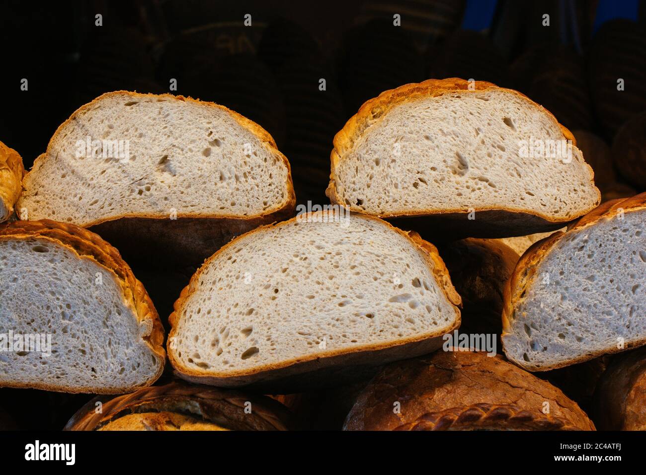 Traditional Turkish style made bread loaf Stock Photo - Alamy