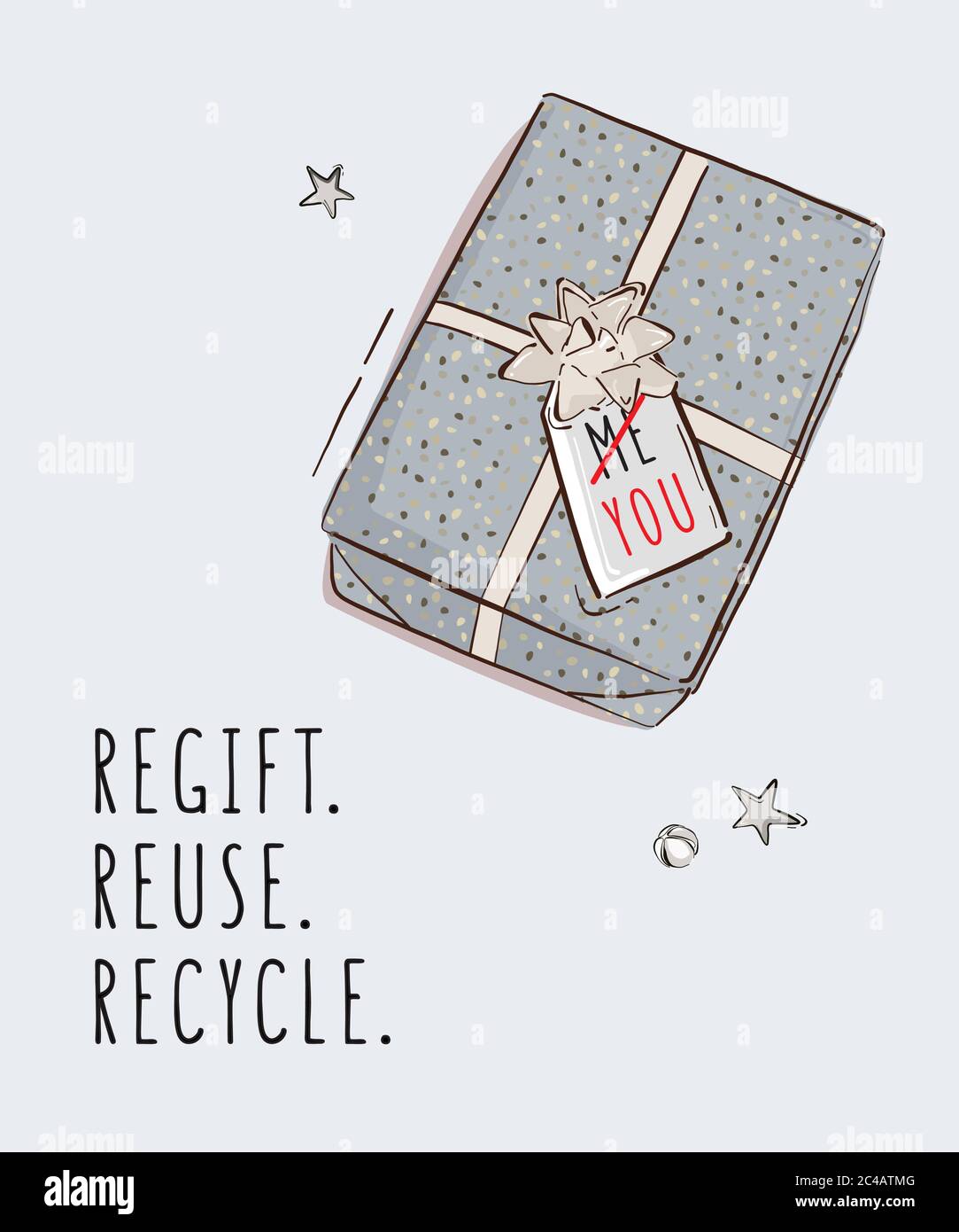 Reuse santa graphic Stock Vector Images - Alamy