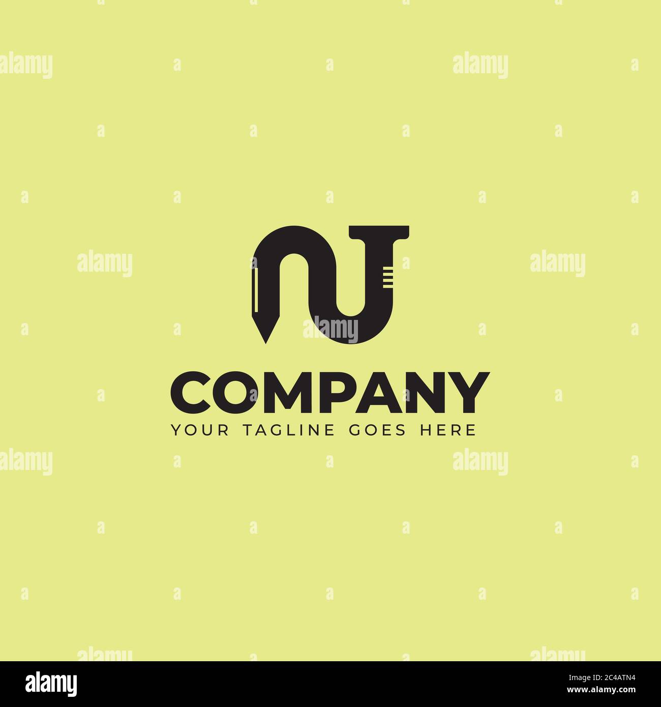 Modern nail logo Stock Vector Images - Alamy