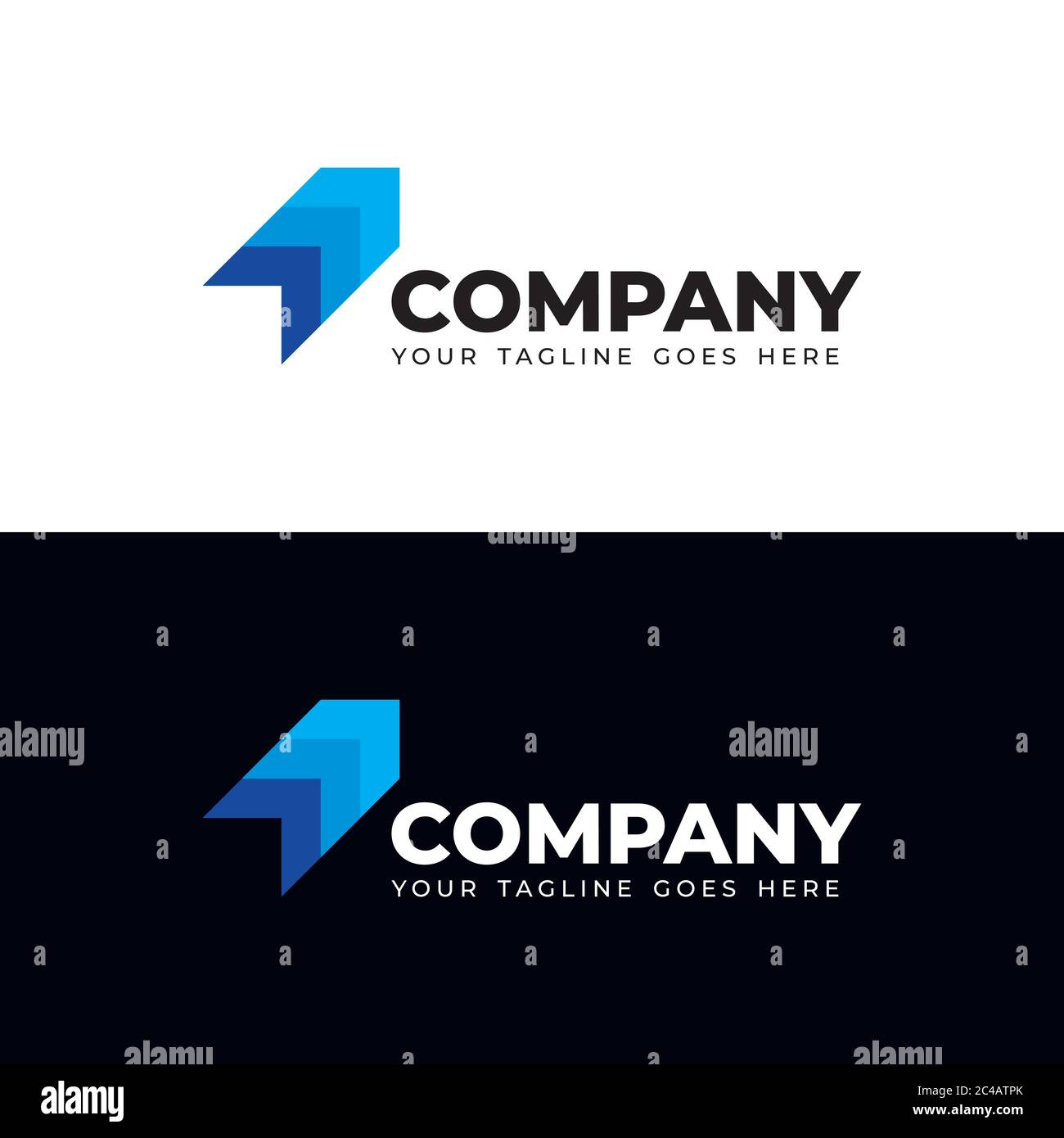 arrow blue finance logo vectoe eps Stock Vector Image & Art - Alamy