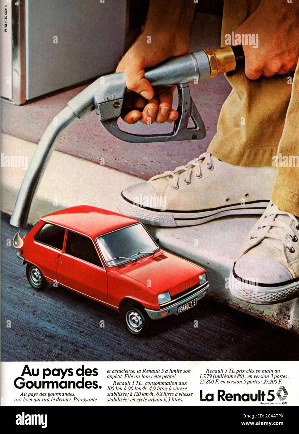 Publicite Renault 5 1979 / Renault 5 1979 advertisement Stock Photo - Alamy