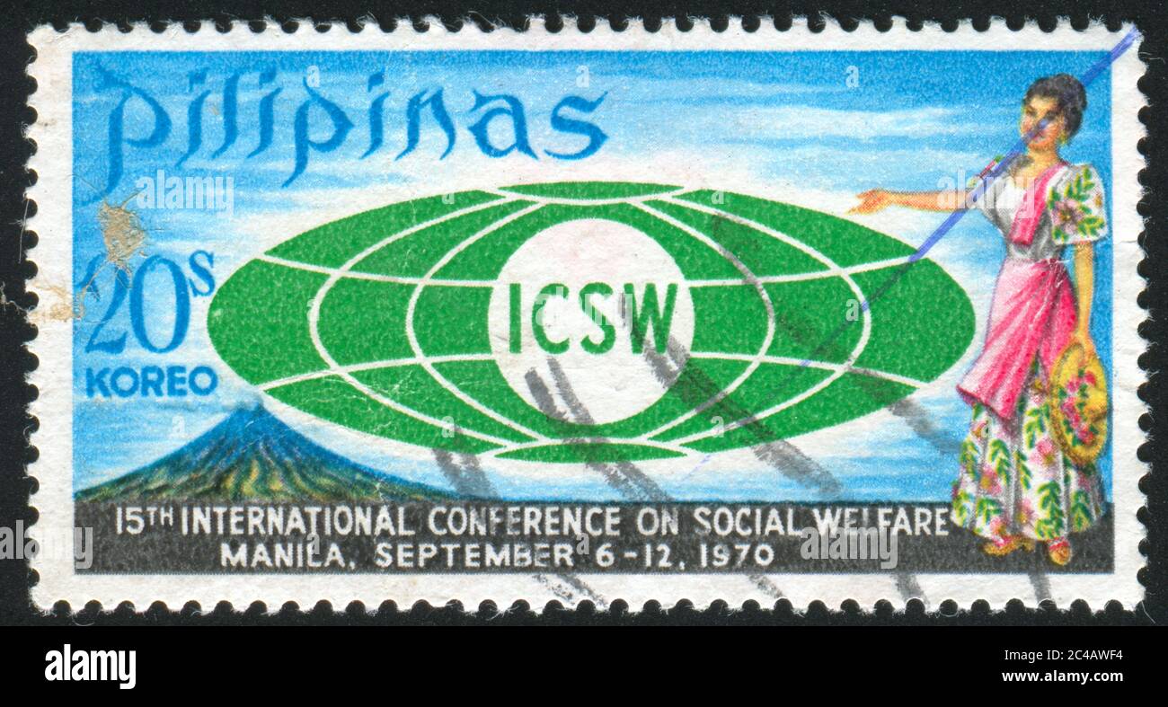 PHILIPPINES - CIRCA 1970: stamp printed by Philippines, shows Emblem ...