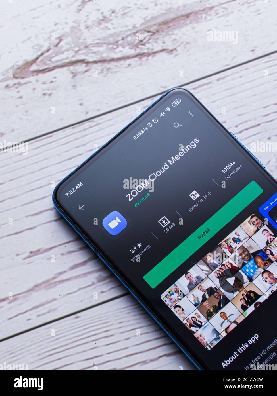 Assam, india - April 21, 2020 : Zoom mobile app logo - a popular video ...