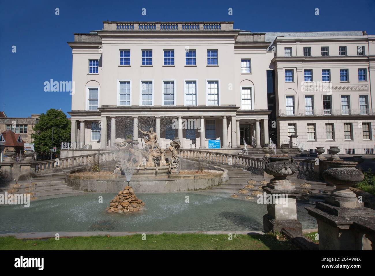 Neptune's Fountain at the Promenade in Cheltenham, Gloucestershire in ...