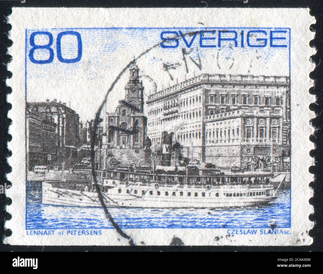 SWEDEN - CIRCA 1971: stamp printed by Sweden, shows Steamer Storskar ...