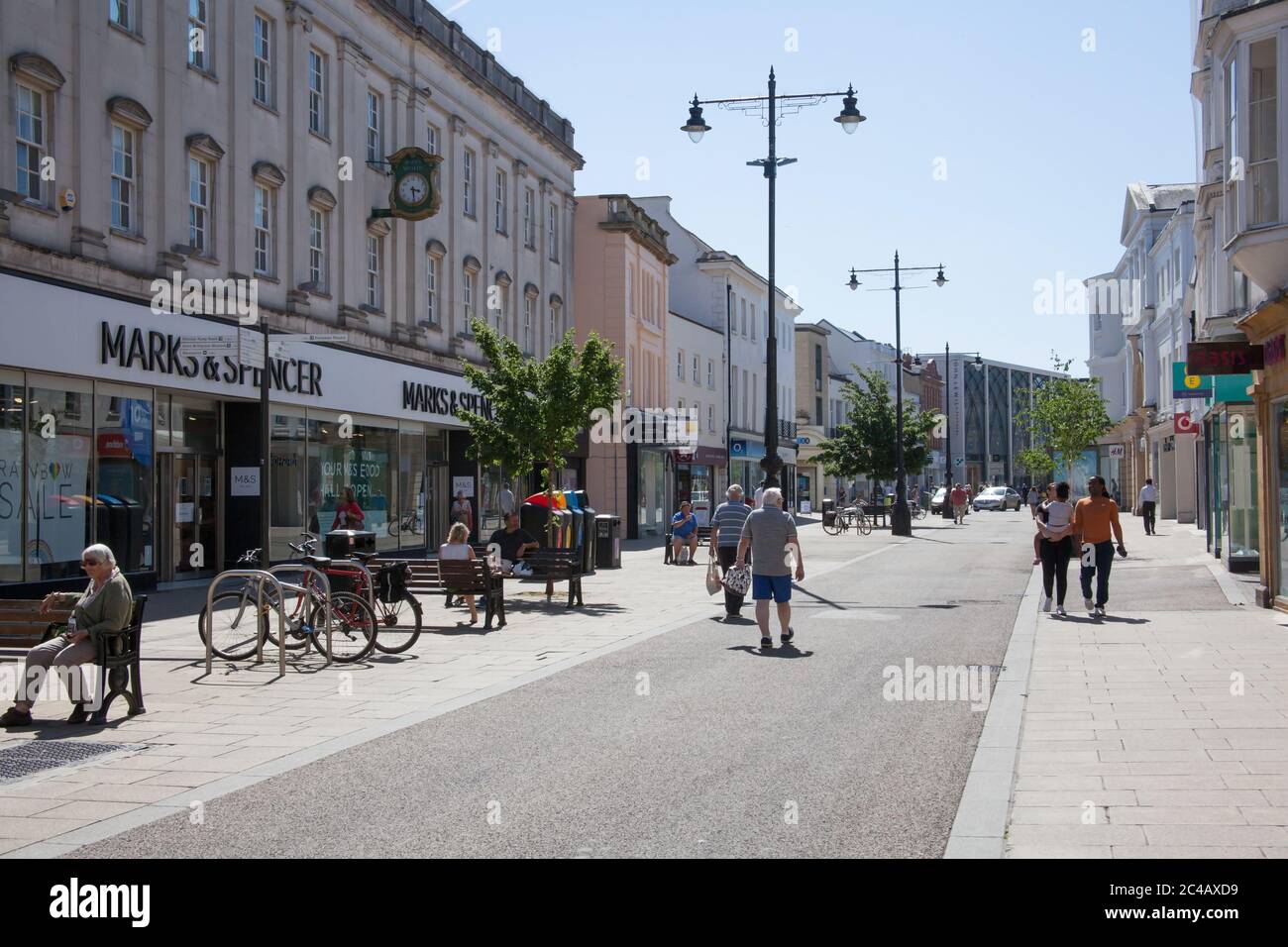 The High Street in Cheltenham in Gloucestershire, UK Stock Photo - Alamy