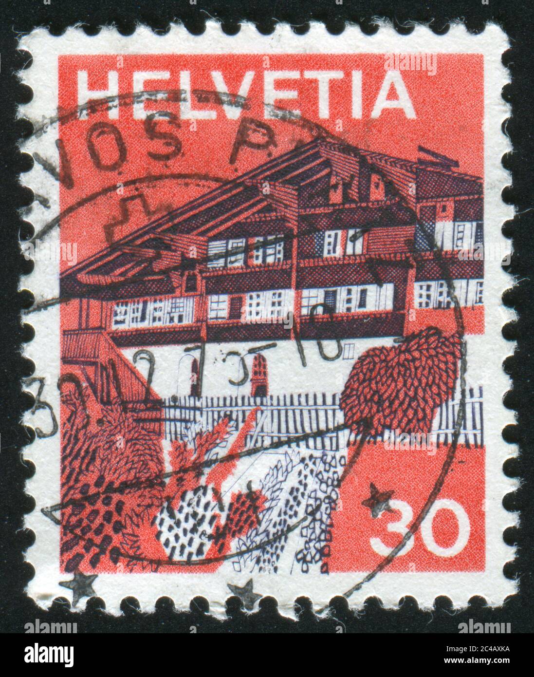 SWITZERLAND - CIRCA 1973: stamp printed by Switzerland, shows Simme ...