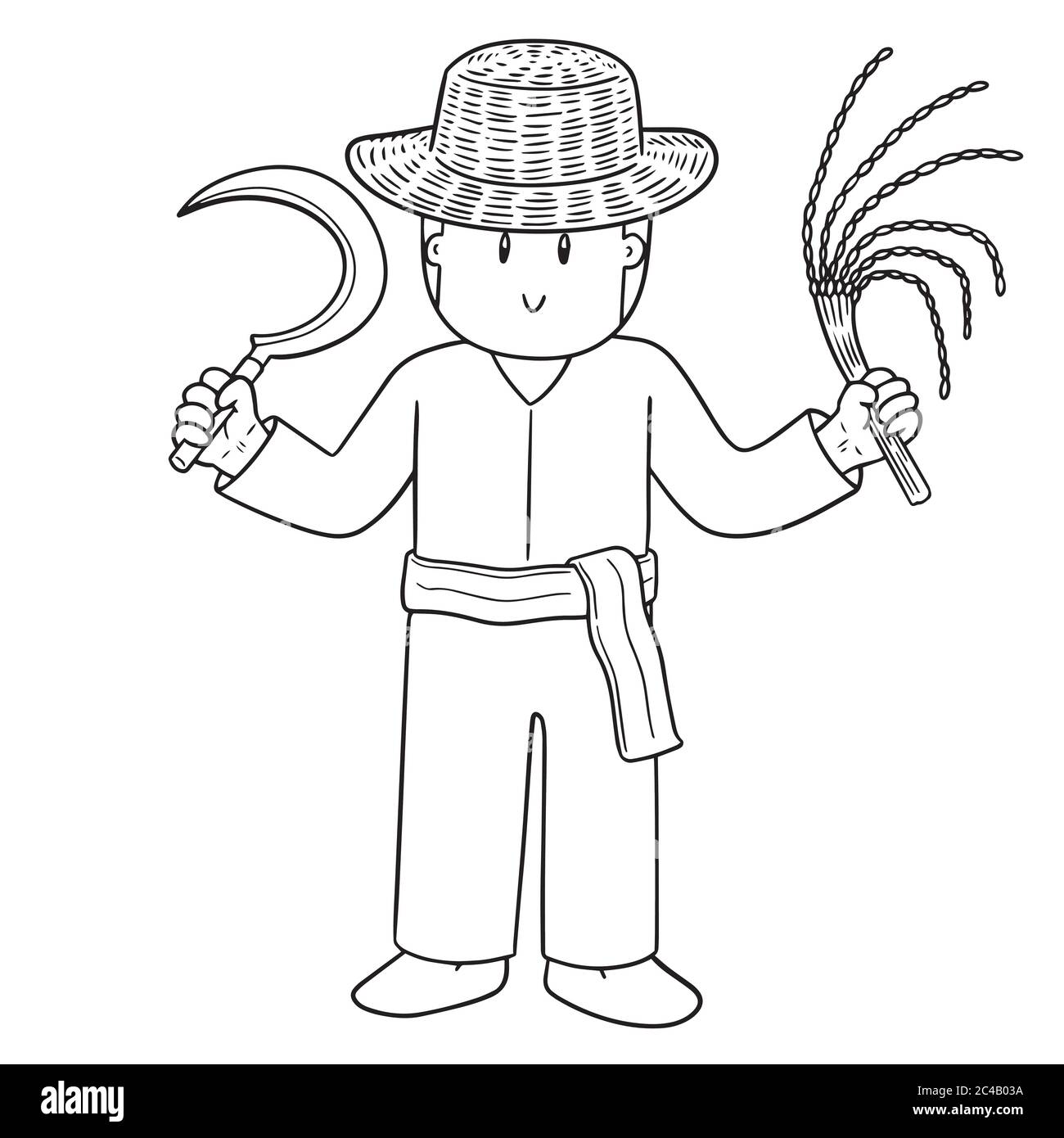 vector of farmer Stock Vector Image & Art - Alamy