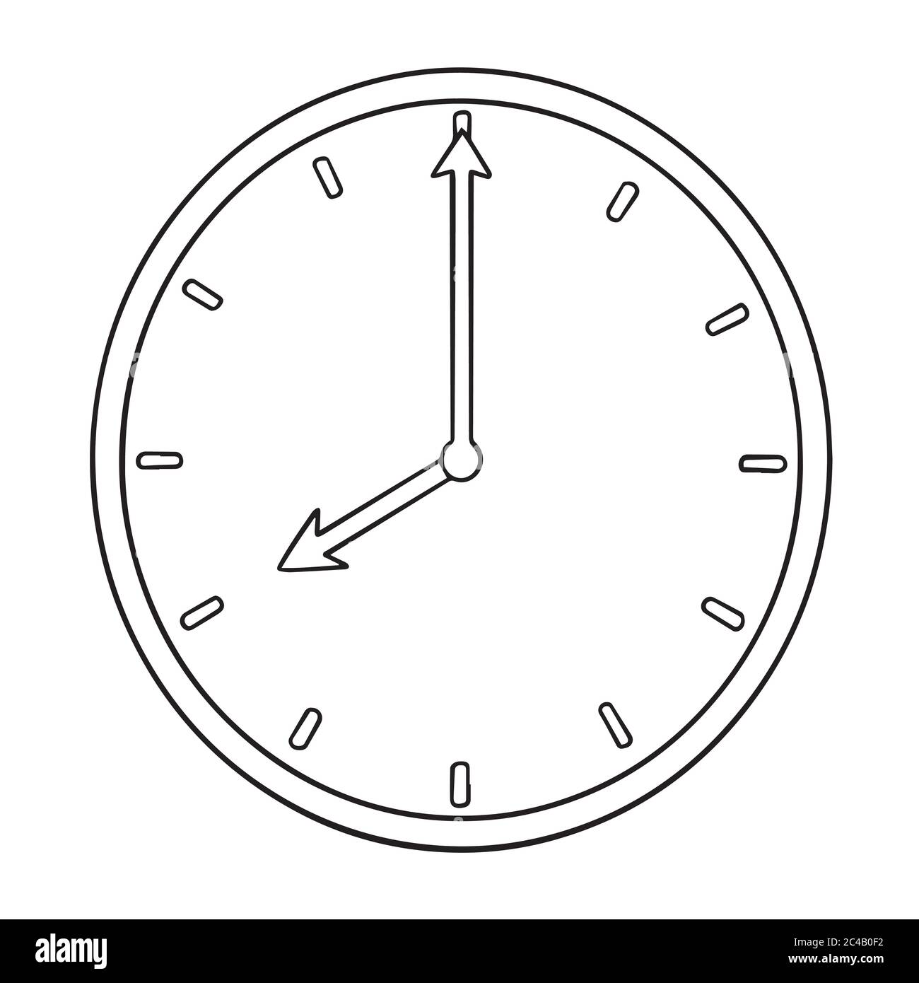 vector of clock Stock Vector Image & Art - Alamy