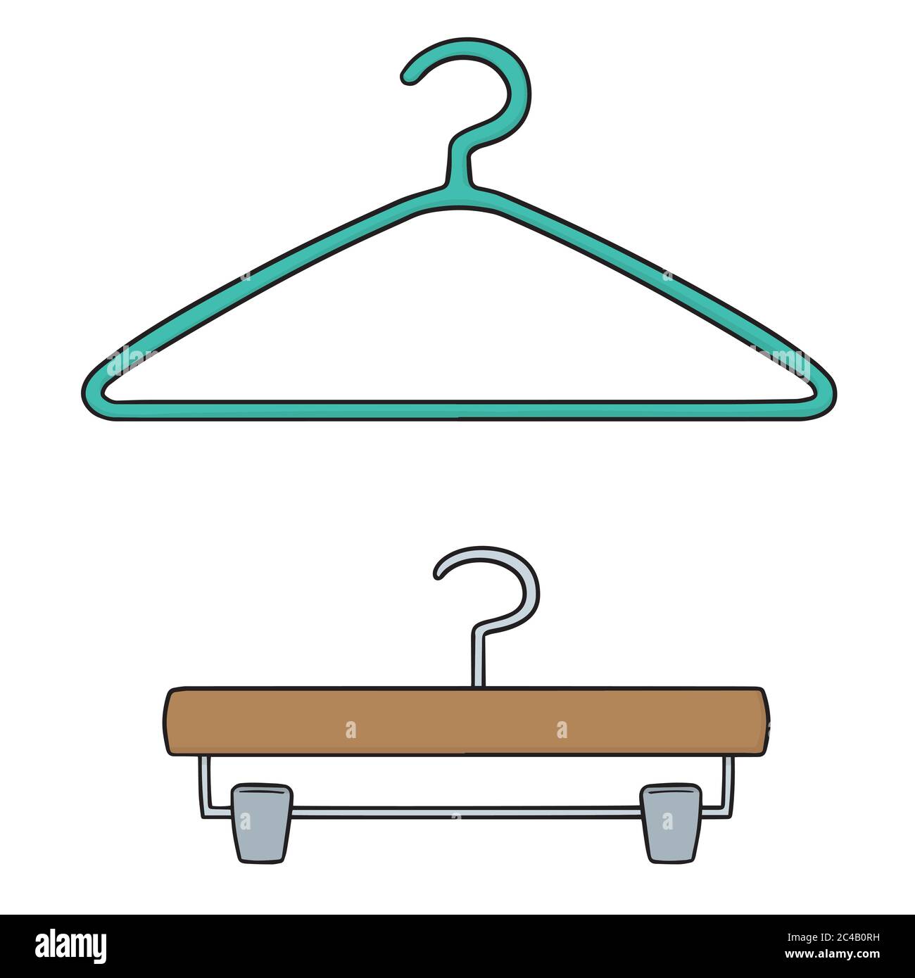 vector set of hangers Stock Vector Image & Art - Alamy