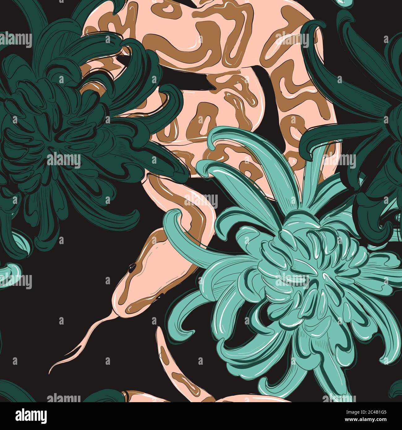 Coral And Mint Background Designs