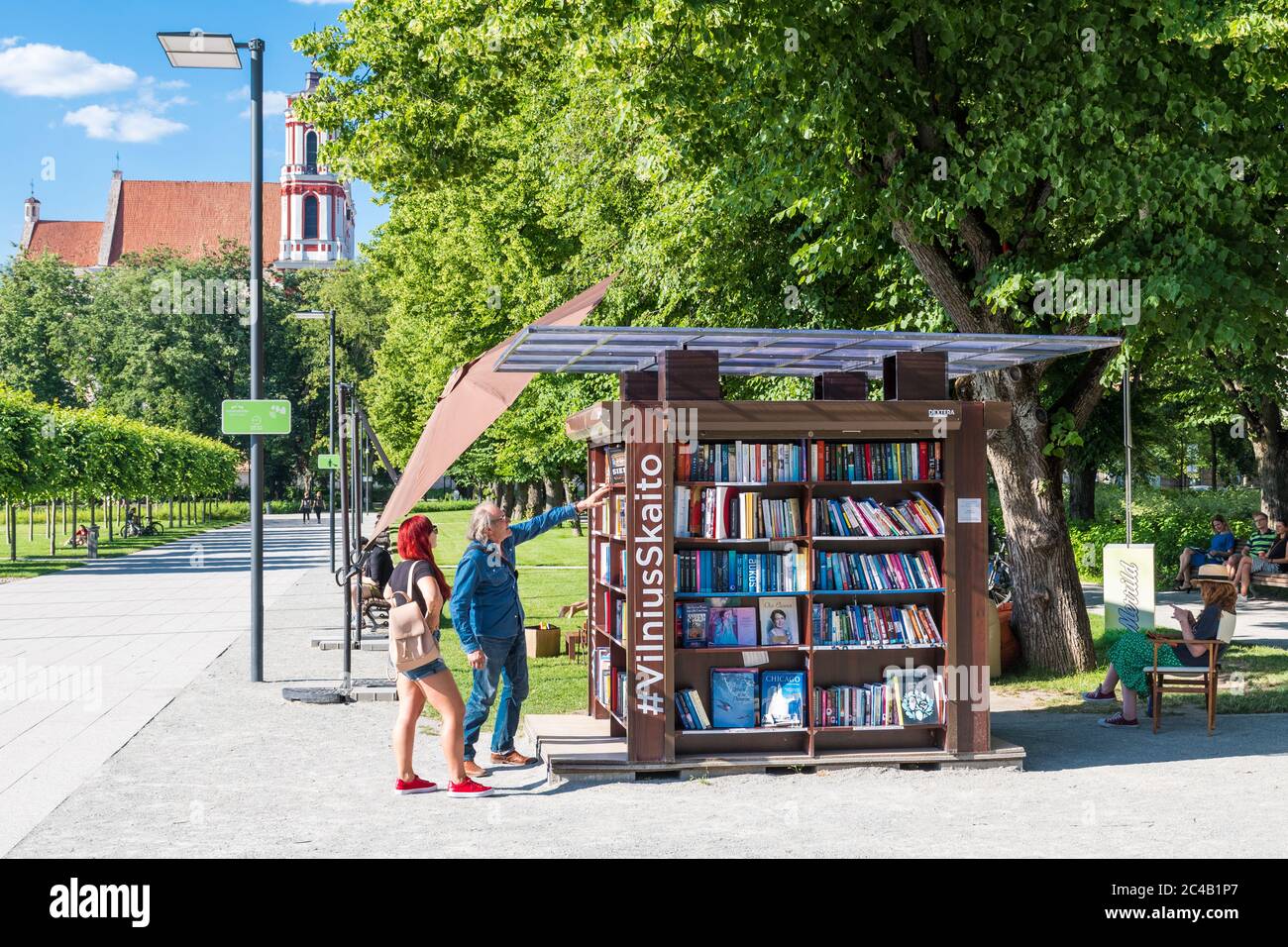 Open Summer Library, public bookshelf in the city provides culture ...