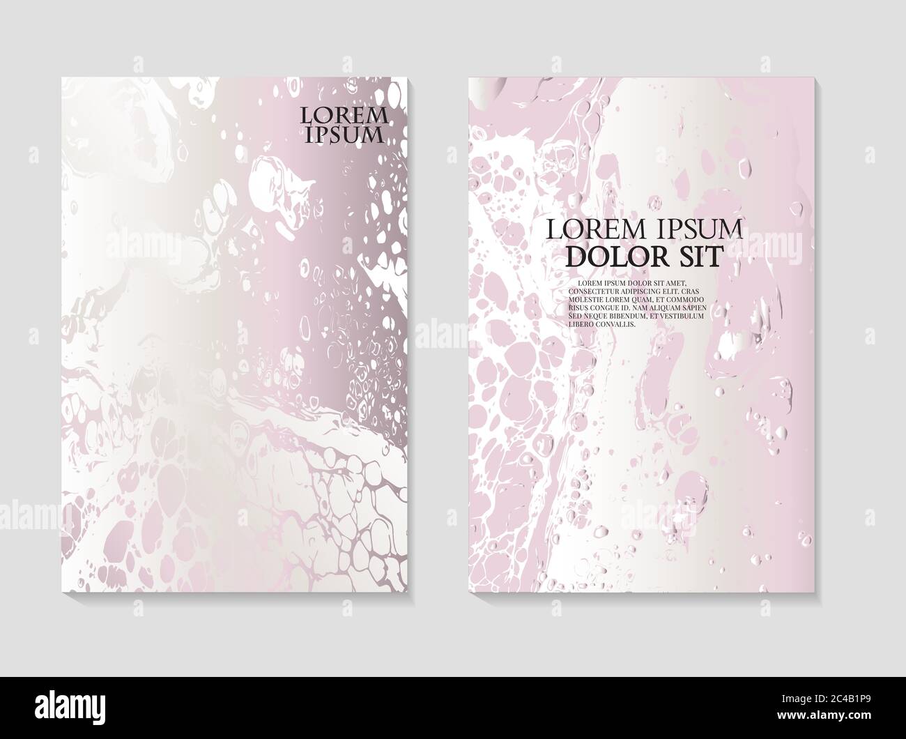 Marble card wedding invitation card template design, pink tender ...