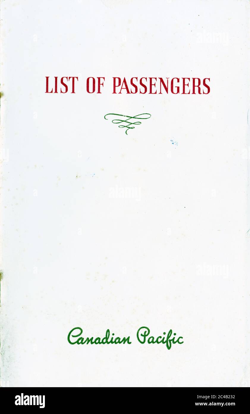 Passenger ship the canadian pacific line hi-res stock photography and ...