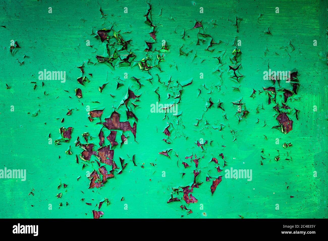 Bright green rusty painted metal texture Stock Photo - Alamy