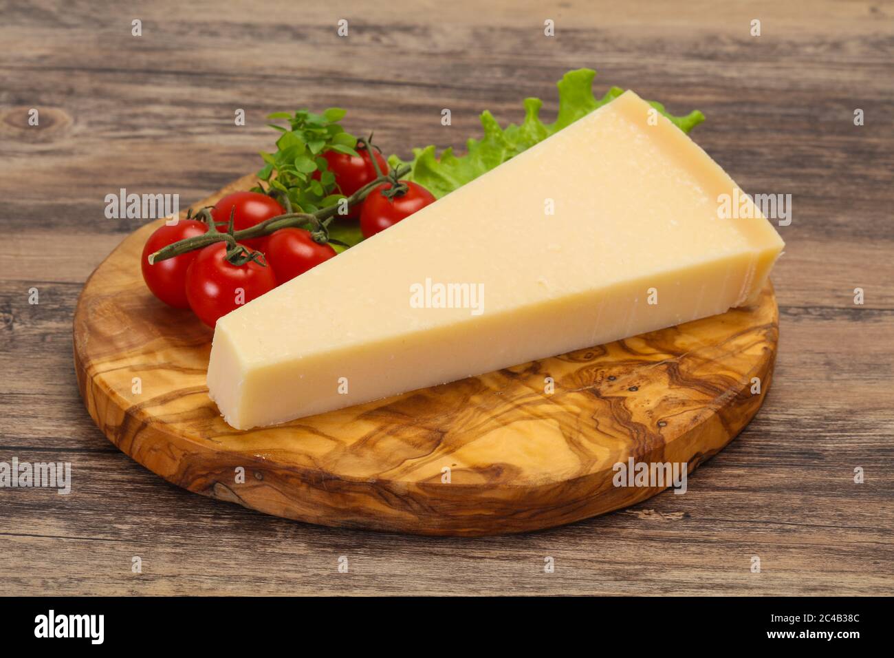 Italian traditional parmesan cheese triangle served salad Stock Photo ...