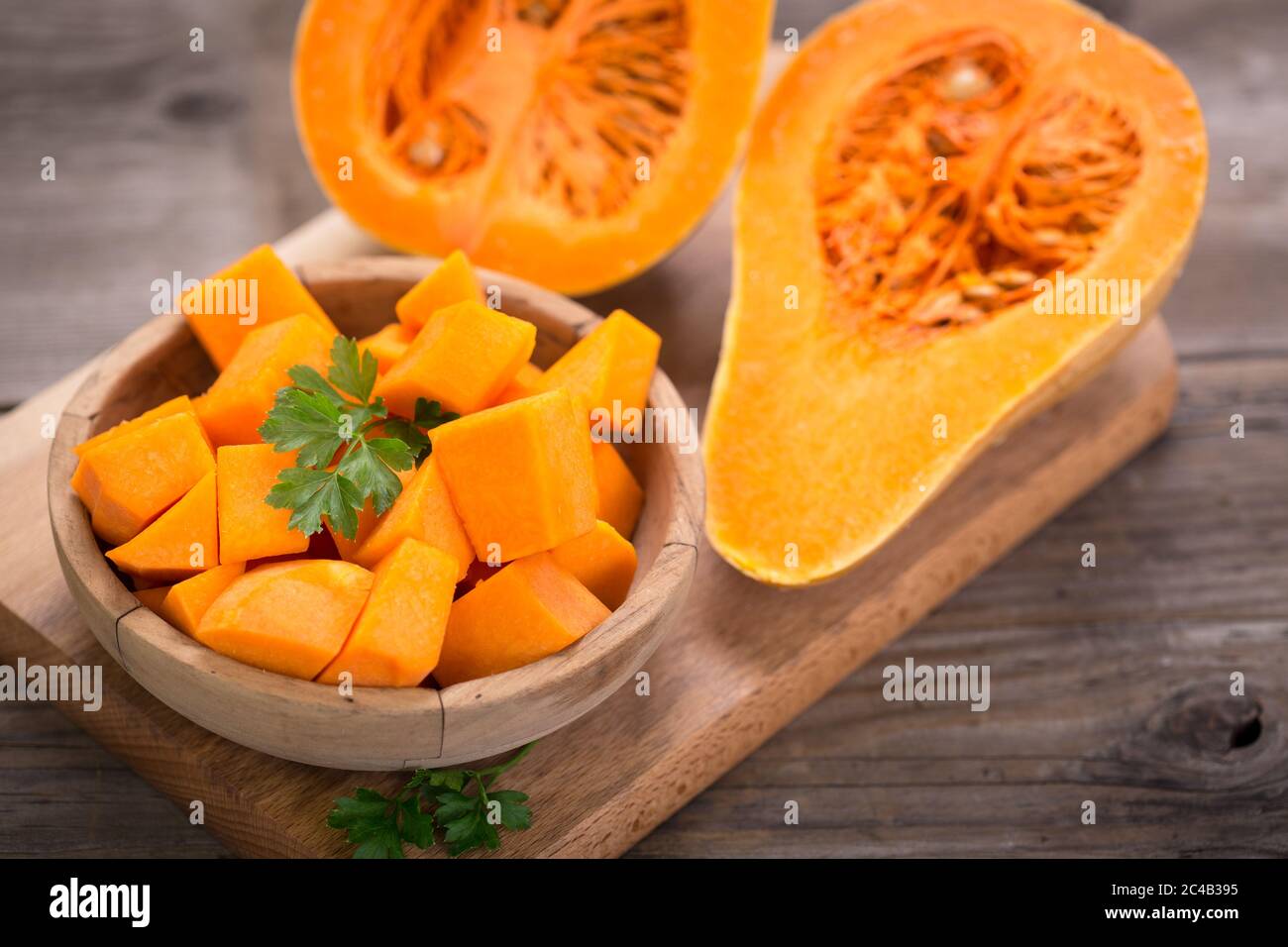 Uncooked sliced butternut squash hi-res stock photography and images ...