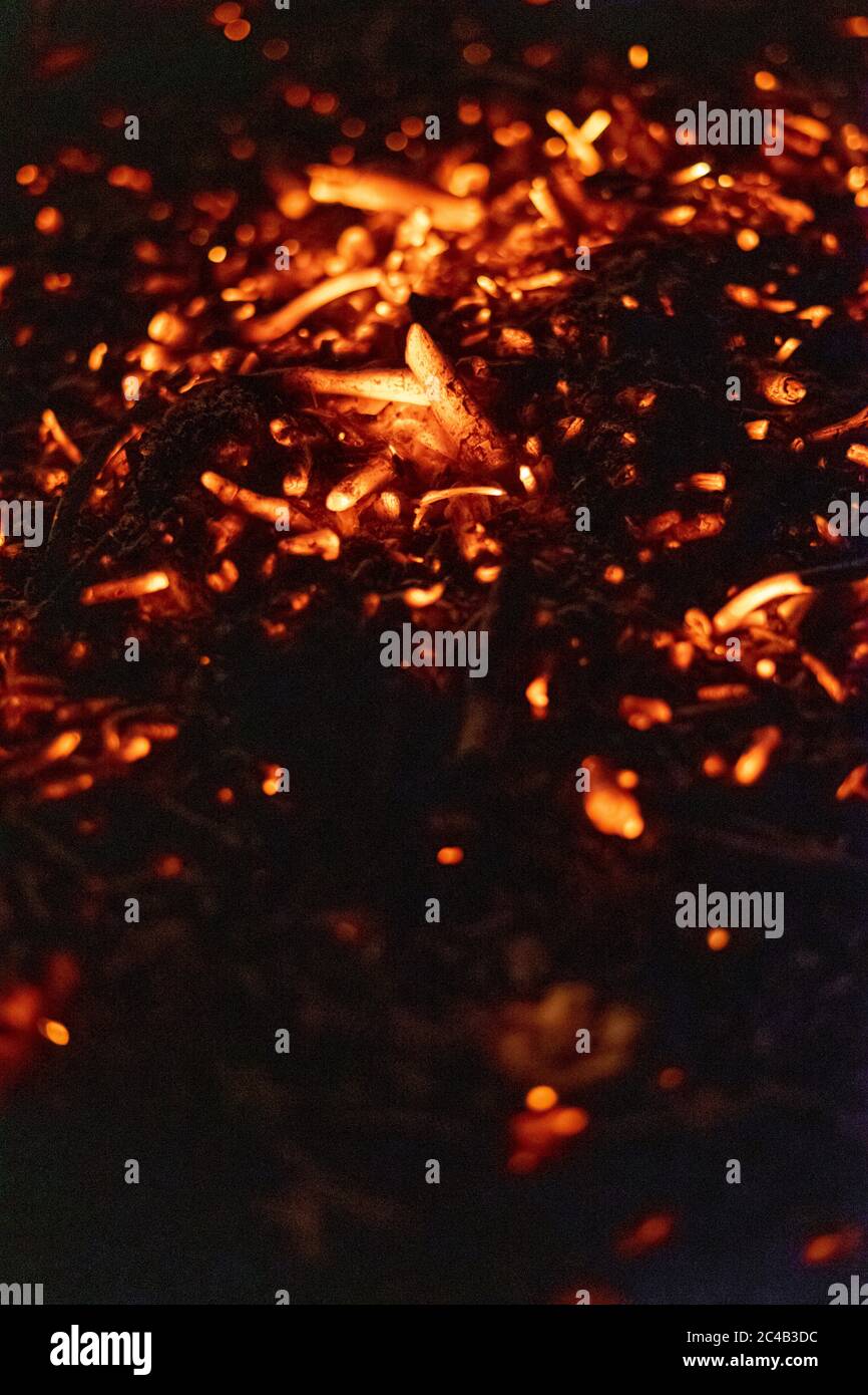burning ashes texture with a big contrast Stock Photo - Alamy