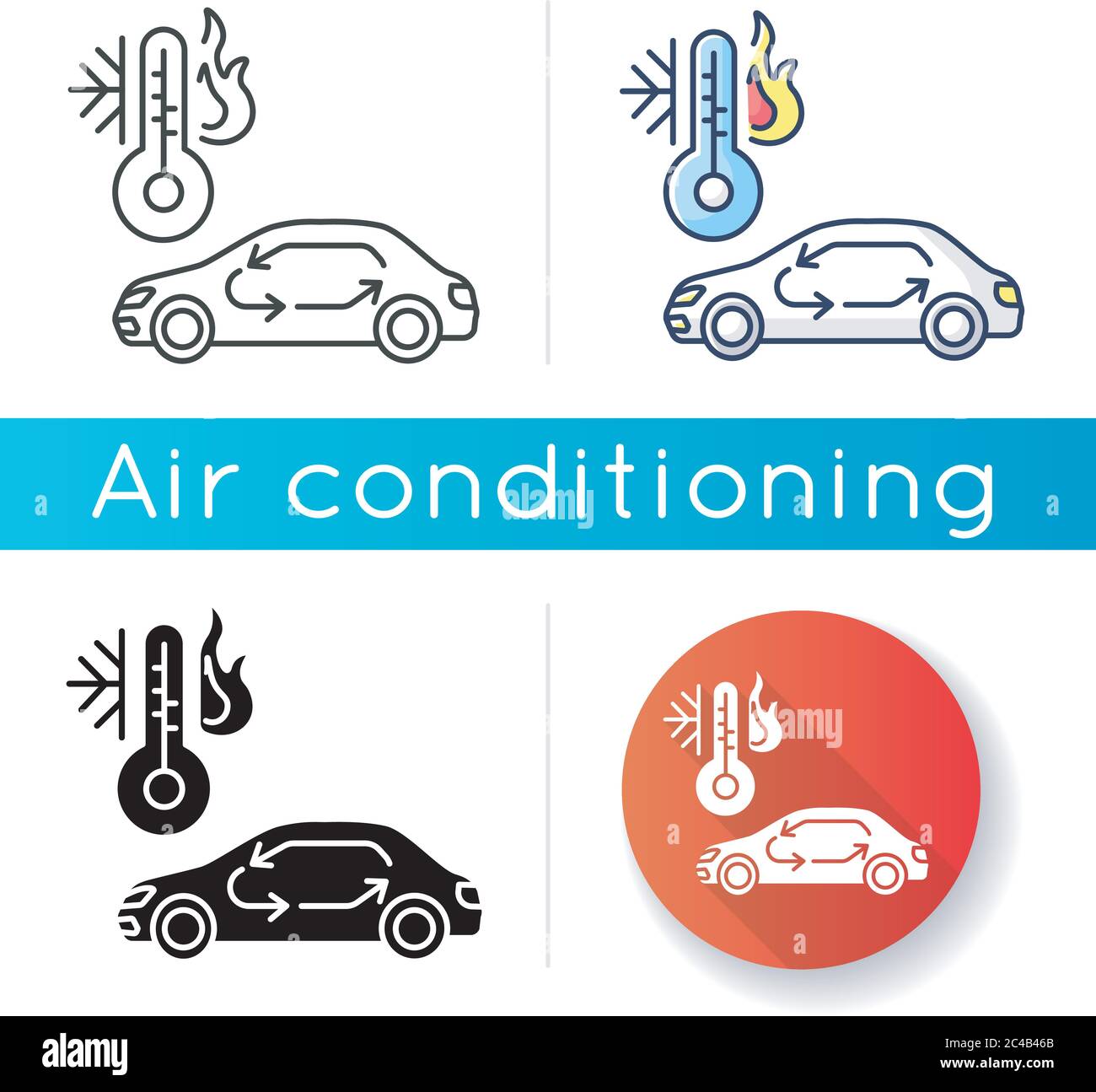 Car air conditioning icon Stock Vector Image & Art - Alamy