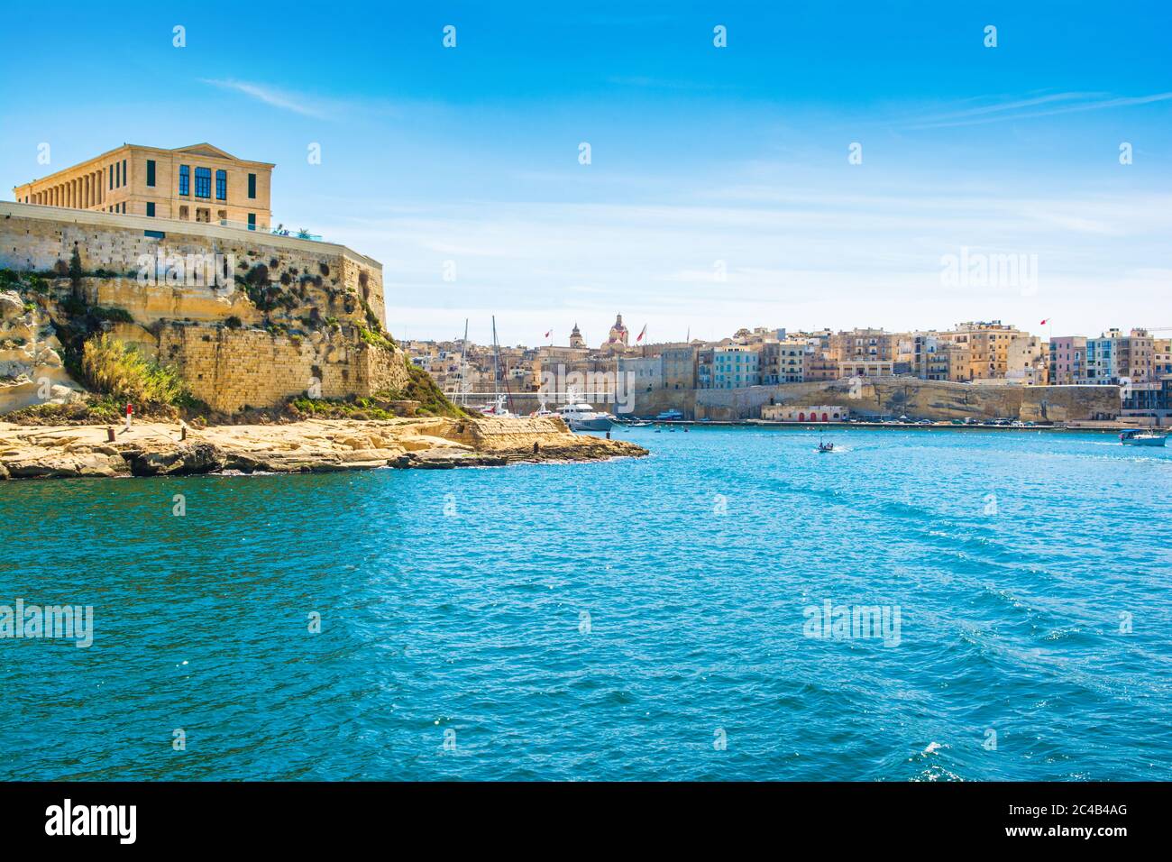 Kalkara, Malta - 30 March 2019: Beautiful landscape of the maltese ...
