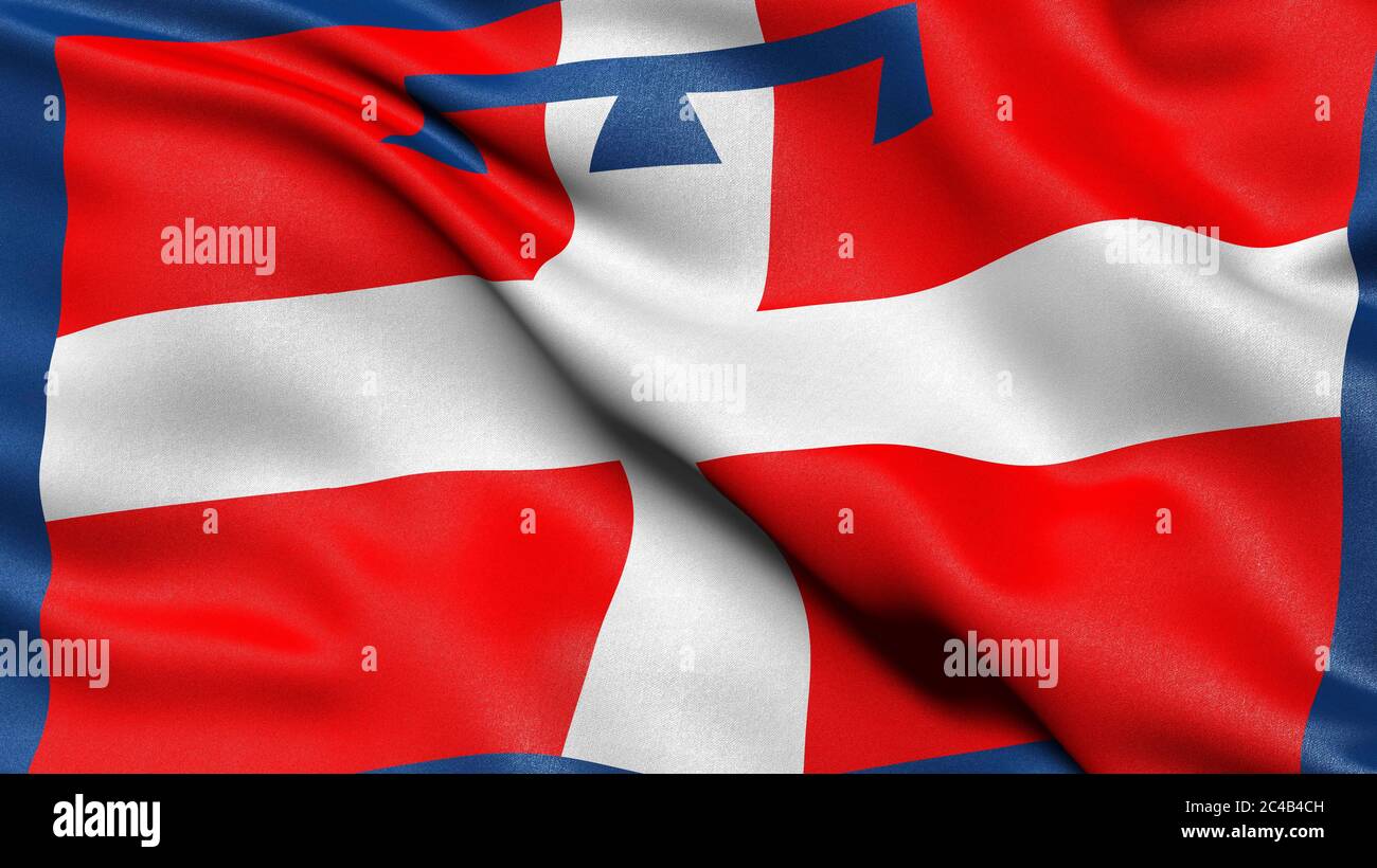 Flag of the State of Piedmont, Italy, 3D illustration Stock Photo - Alamy
