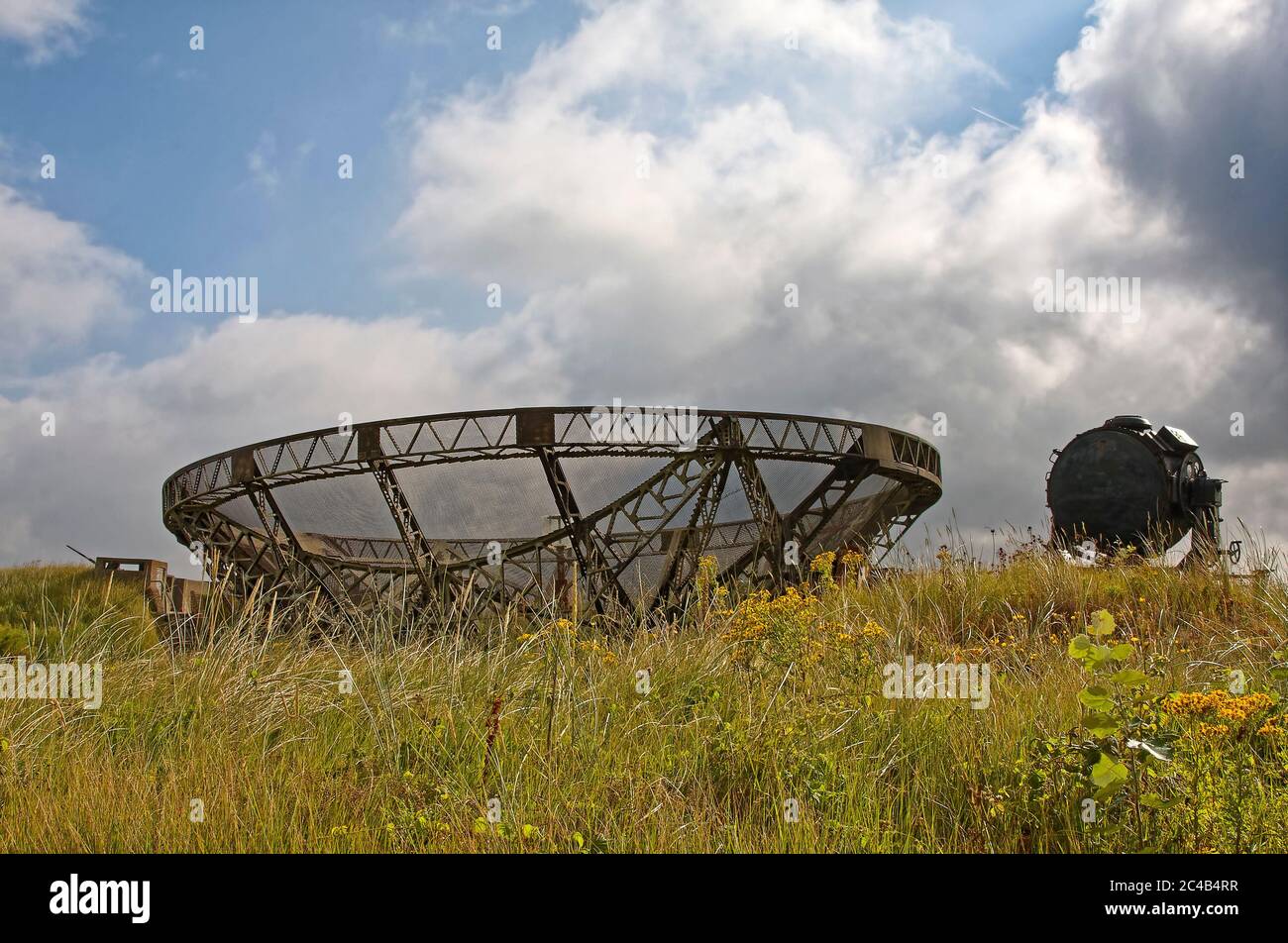 radar, searchlight, Atlantic Wall Open Air Museum; German; old military ...