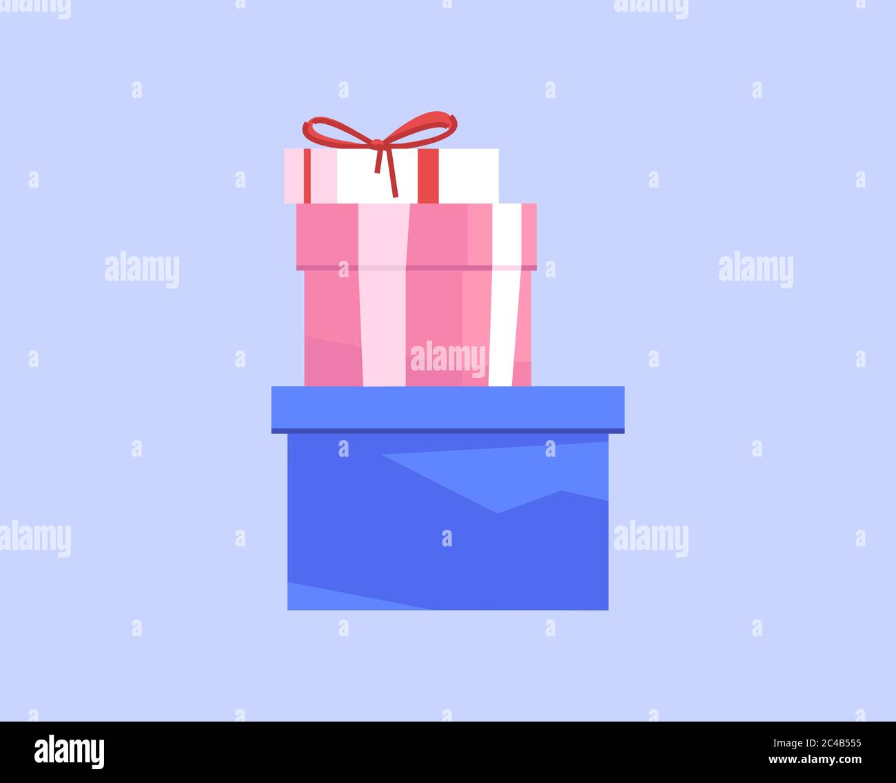 Presents semi flat RGB color vector illustration Stock Vector Image ...