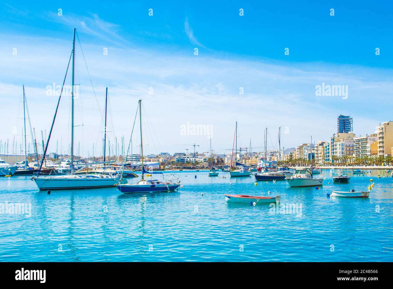 Sliema malta seafront promenade hi-res stock photography and images - Alamy