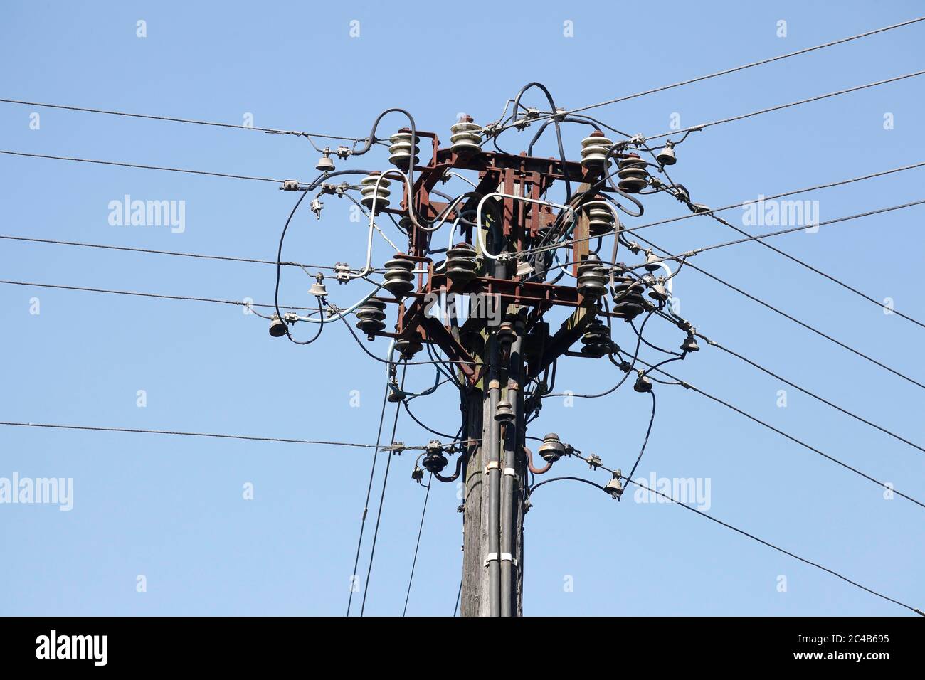 Old power pole hi-res stock photography and images - Alamy