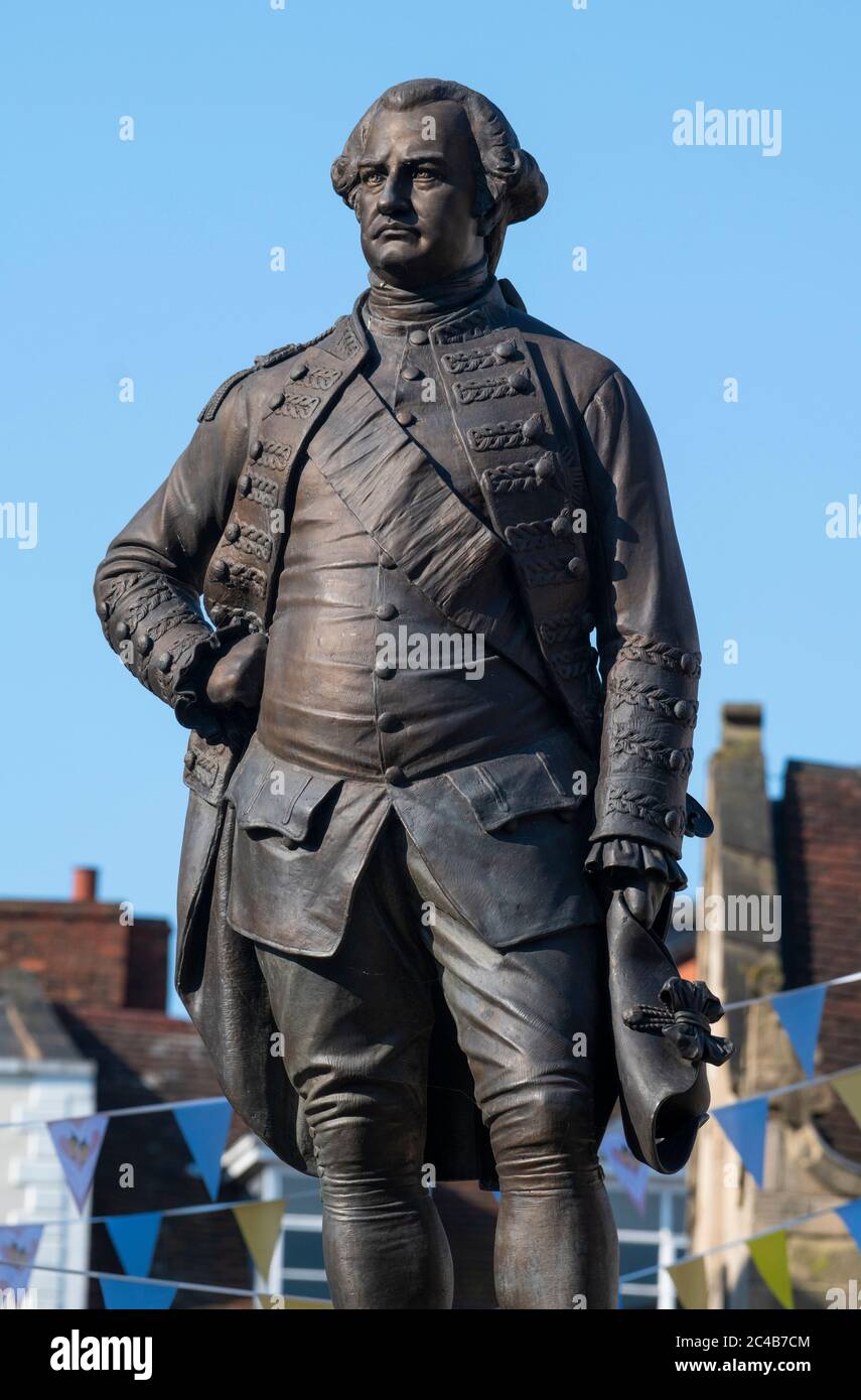 Statue of Robert Clive ('Clive of India') in Shrewsbury Square ...