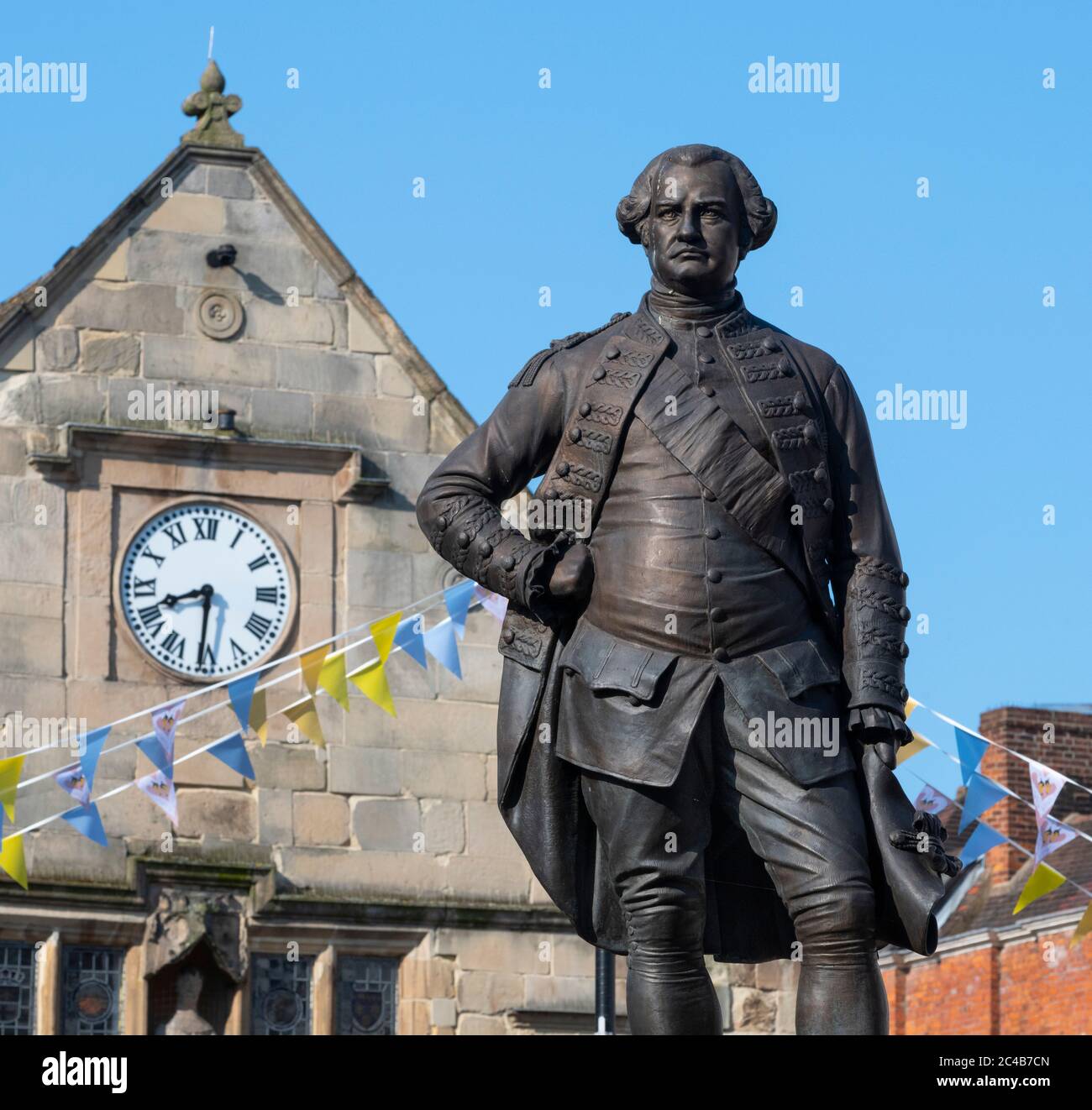 Statue of Robert Clive ('Clive of India') in Shrewsbury Square ...