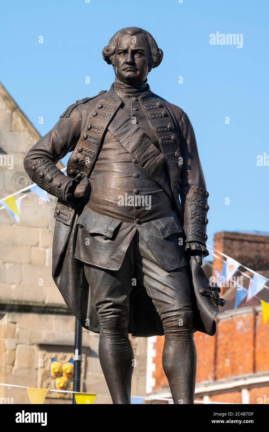 Statue of Robert Clive ('Clive of India') in Shrewsbury Square ...