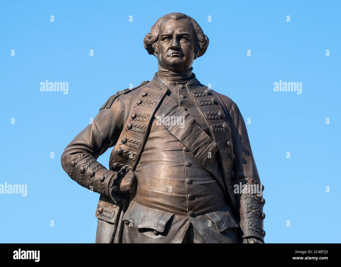Statue of Robert Clive ('Clive of India') in Shrewsbury Square ...