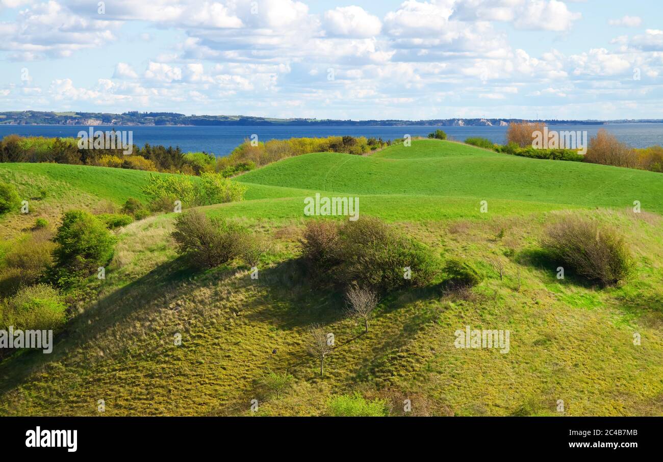Landscape at the Limfjord in Denmark Stock Photo - Alamy