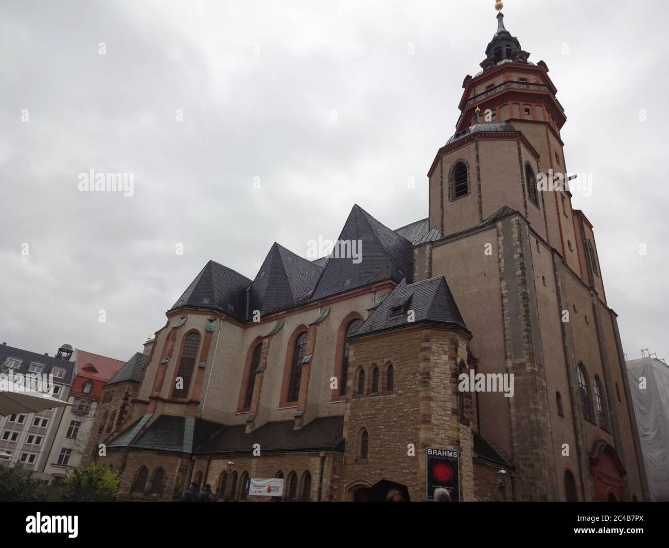 Beautiful old center of Leipzig, Germany. Wonderful architecture and ...