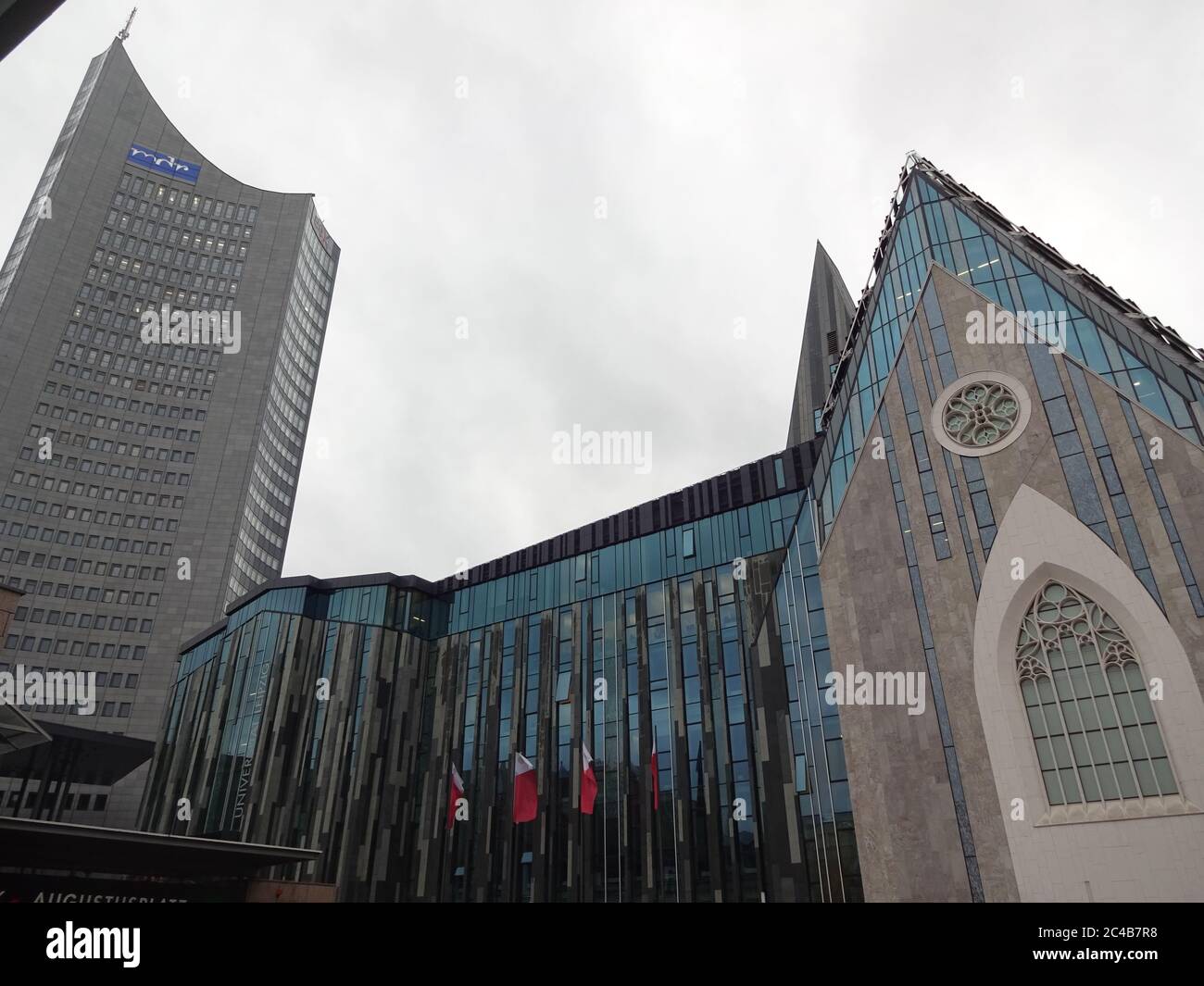 Beautiful old center of Leipzig, Germany. Wonderful architecture and ...