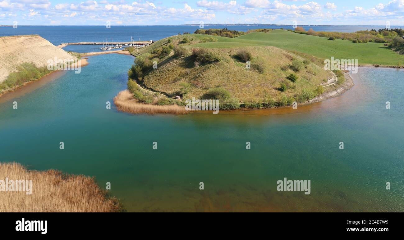 Landscape at the Limfjord in Denmark Stock Photo - Alamy