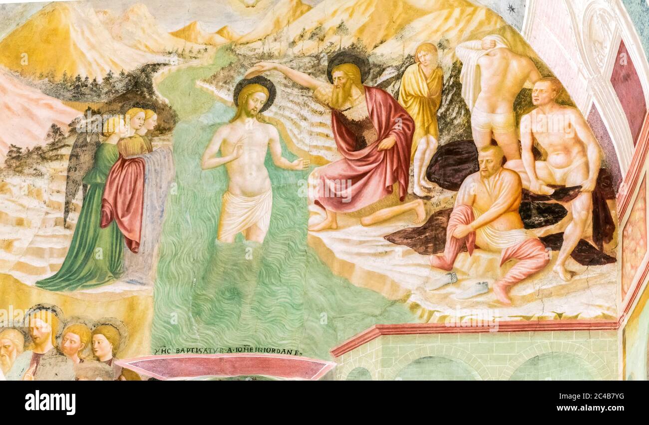 John the baptist baptising jesus in the jordan river hi-res stock photography and images - Alamy