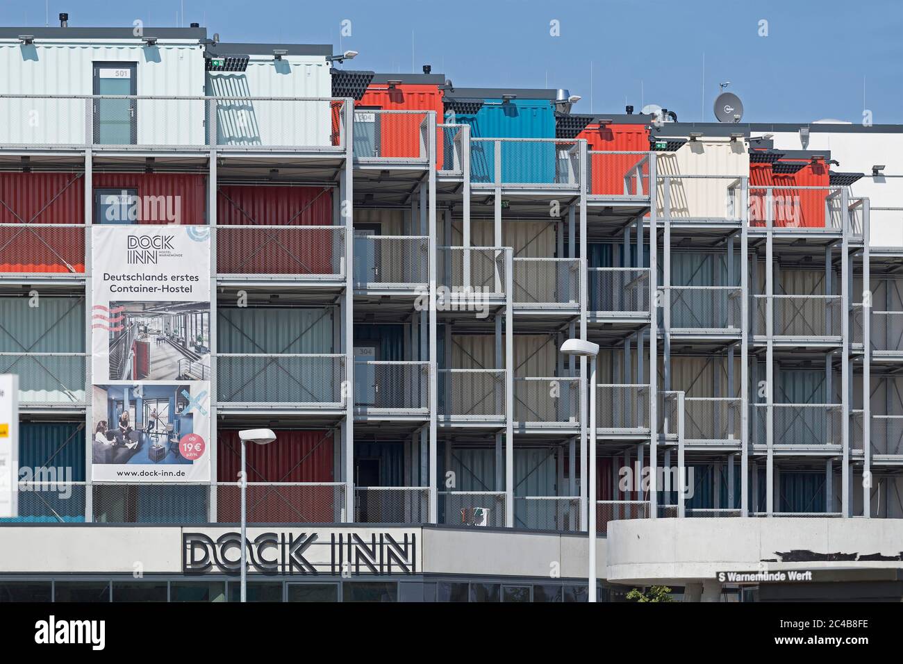 Dock Inn Hostel, Germany's first container hostel, Warnemuende, Rostock ...