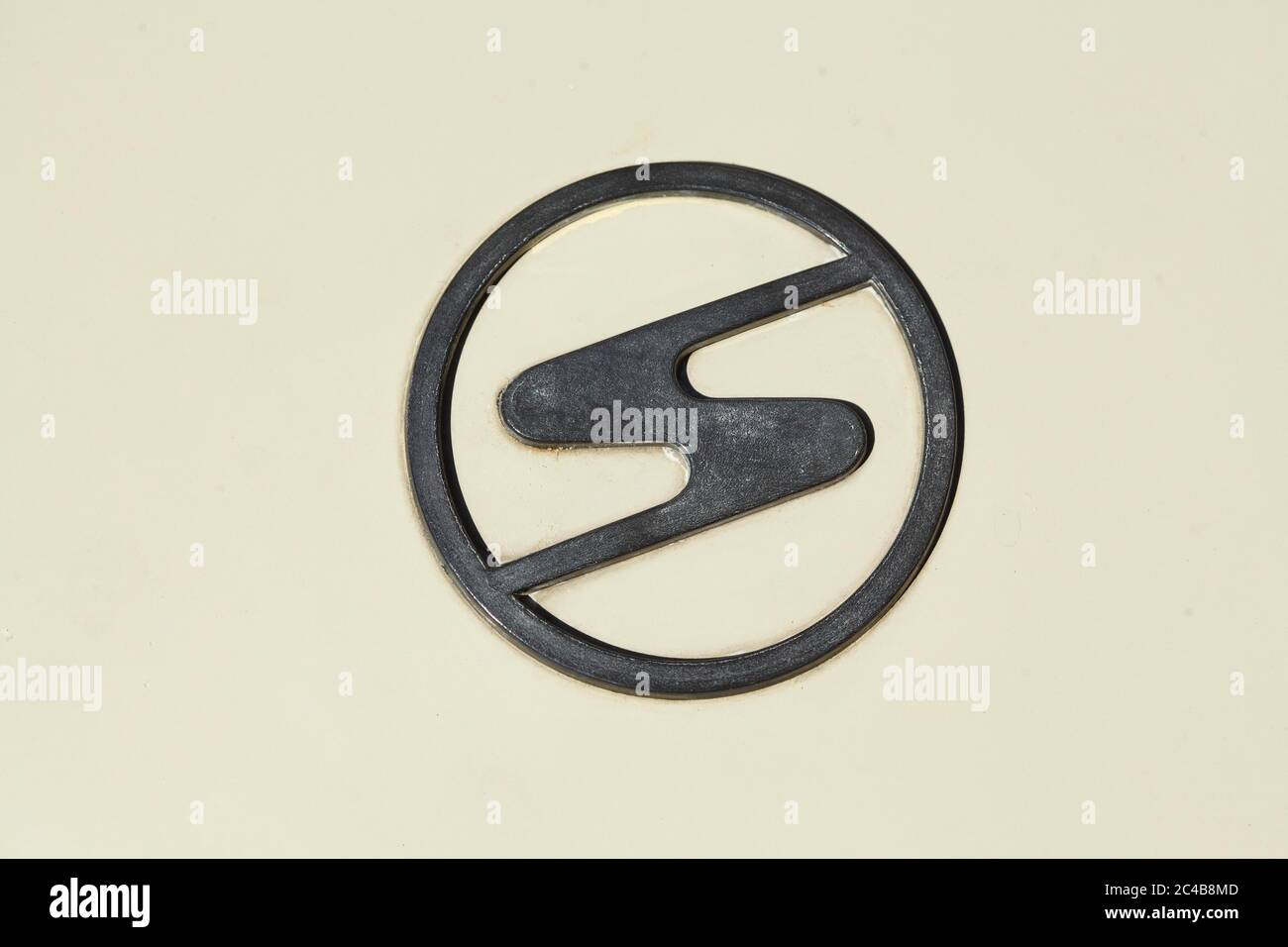 Trabant logo on a Trabant, classic car, Germany Stock Photo - Alamy