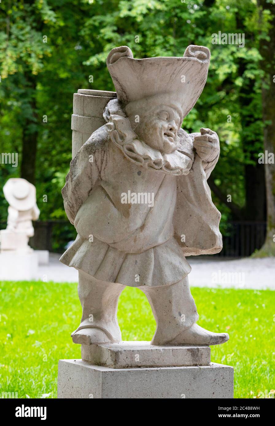 Dwarf with butte, dwarf garden, dwarf garden in the Mirabell Garden ...