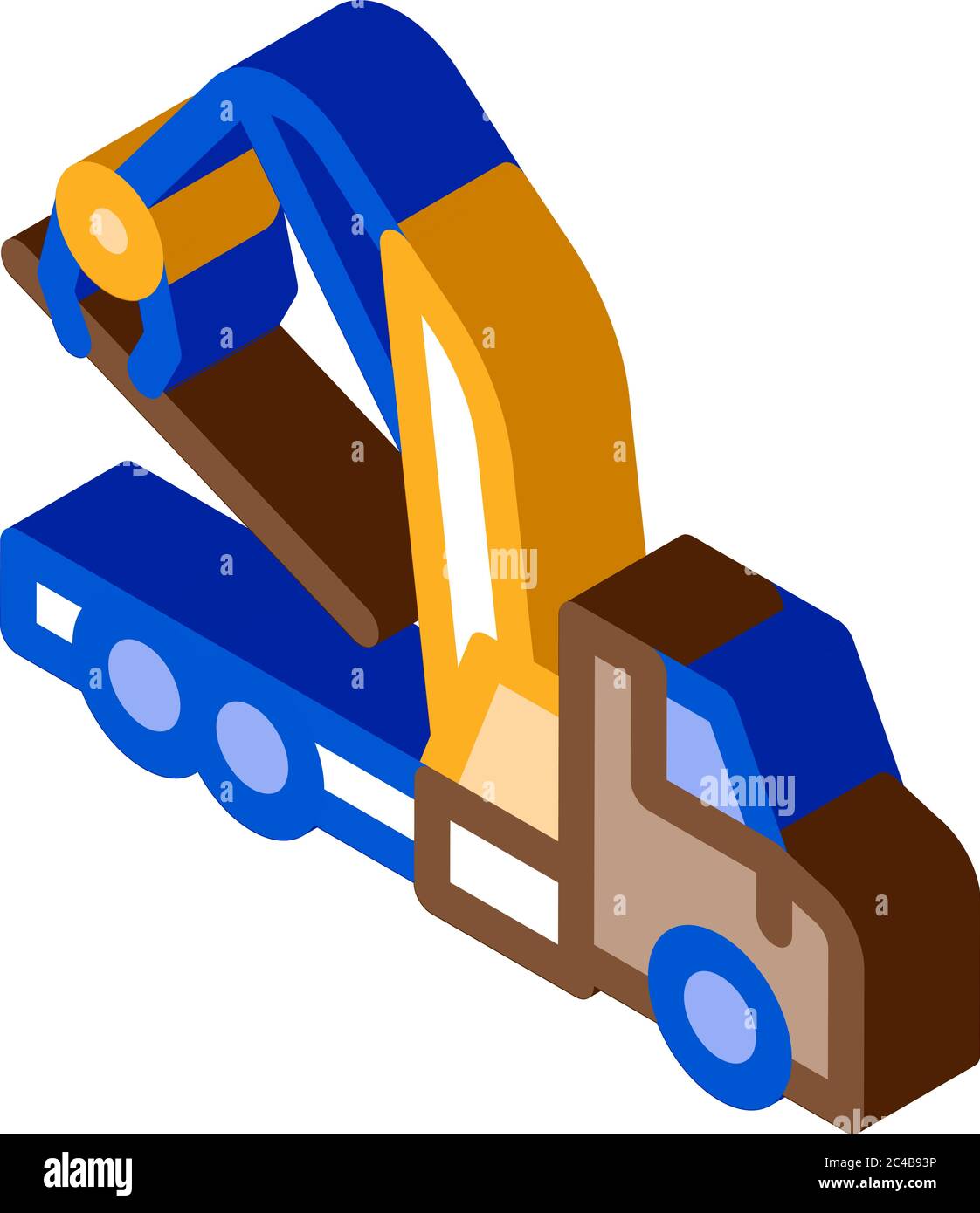 Wood Loading To Vehicle Stock Vector Images - Alamy