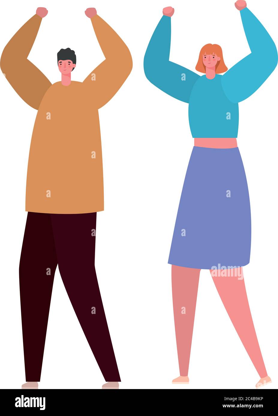 Woman and man avatars cartoons design, Person people and human theme ...
