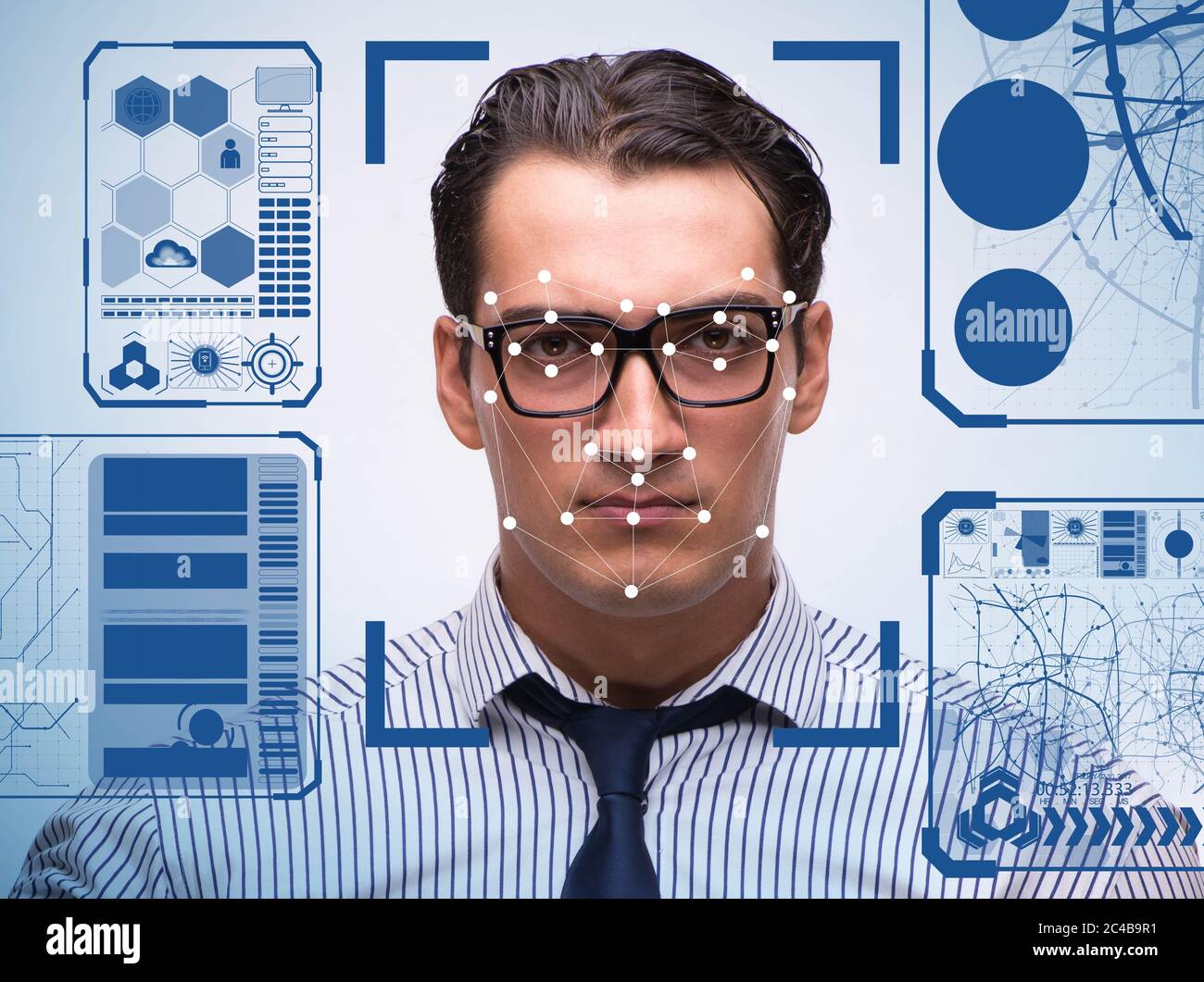 The concept of face recognition software and hardware Stock Photo - Alamy