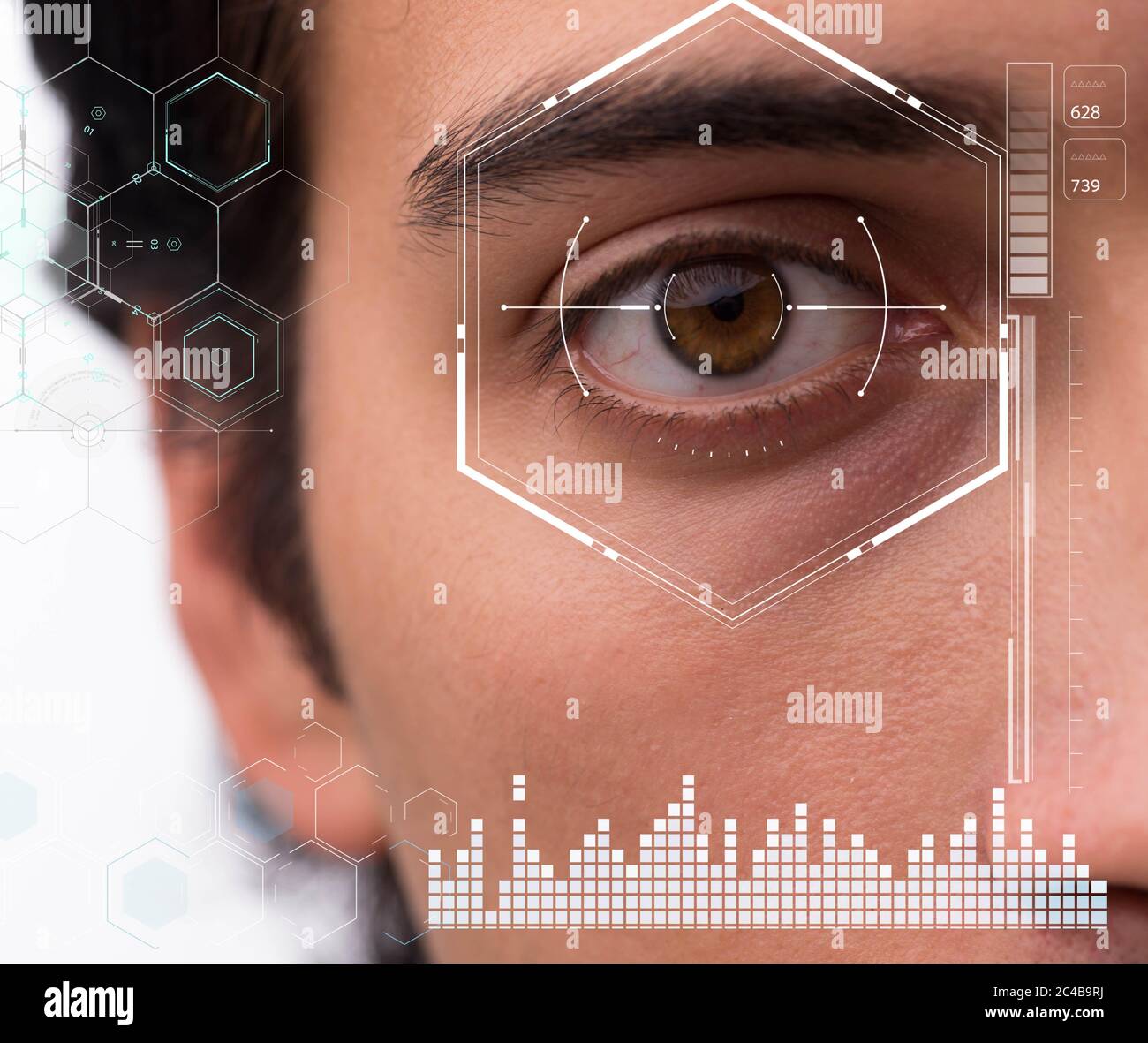 Concept sensor implanted human eye hi-res stock photography and images ...